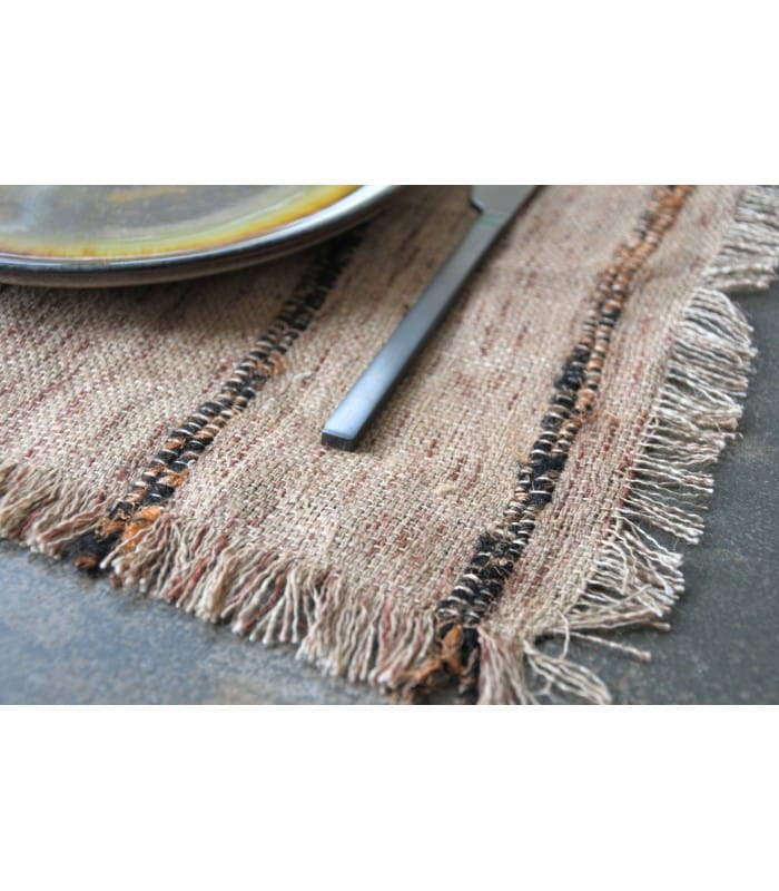 Set de table en raphia avec franges - Rattan & Wicker - High quality ...